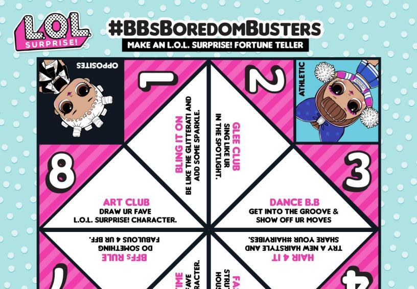 Fortune Teller Sheet – L.O.L. Surprise! Kids