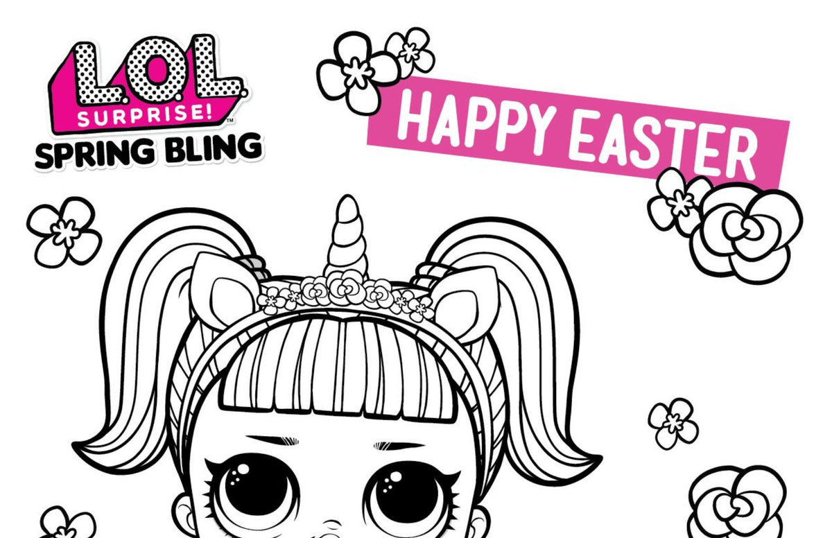 Unicorn Easter Coloring Sheet – L.O.L. Surprise! Kids
